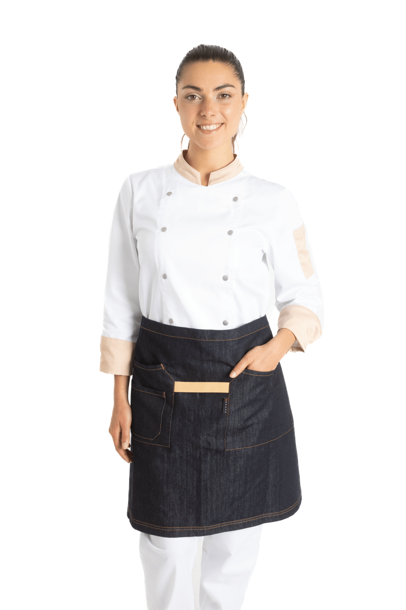 UNIFORME PARA MESERO - MEDIO MANDIL DE CINTURA OVIEDO UNITALLA